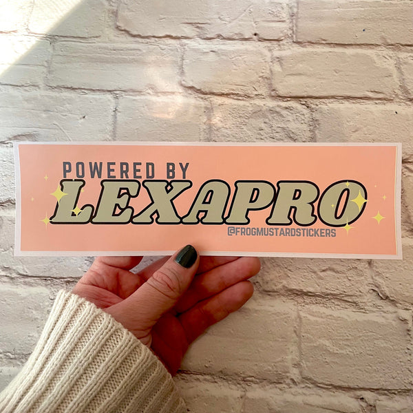Powered by Lexapro – Anxious Driver Sticker for Road Anxiety