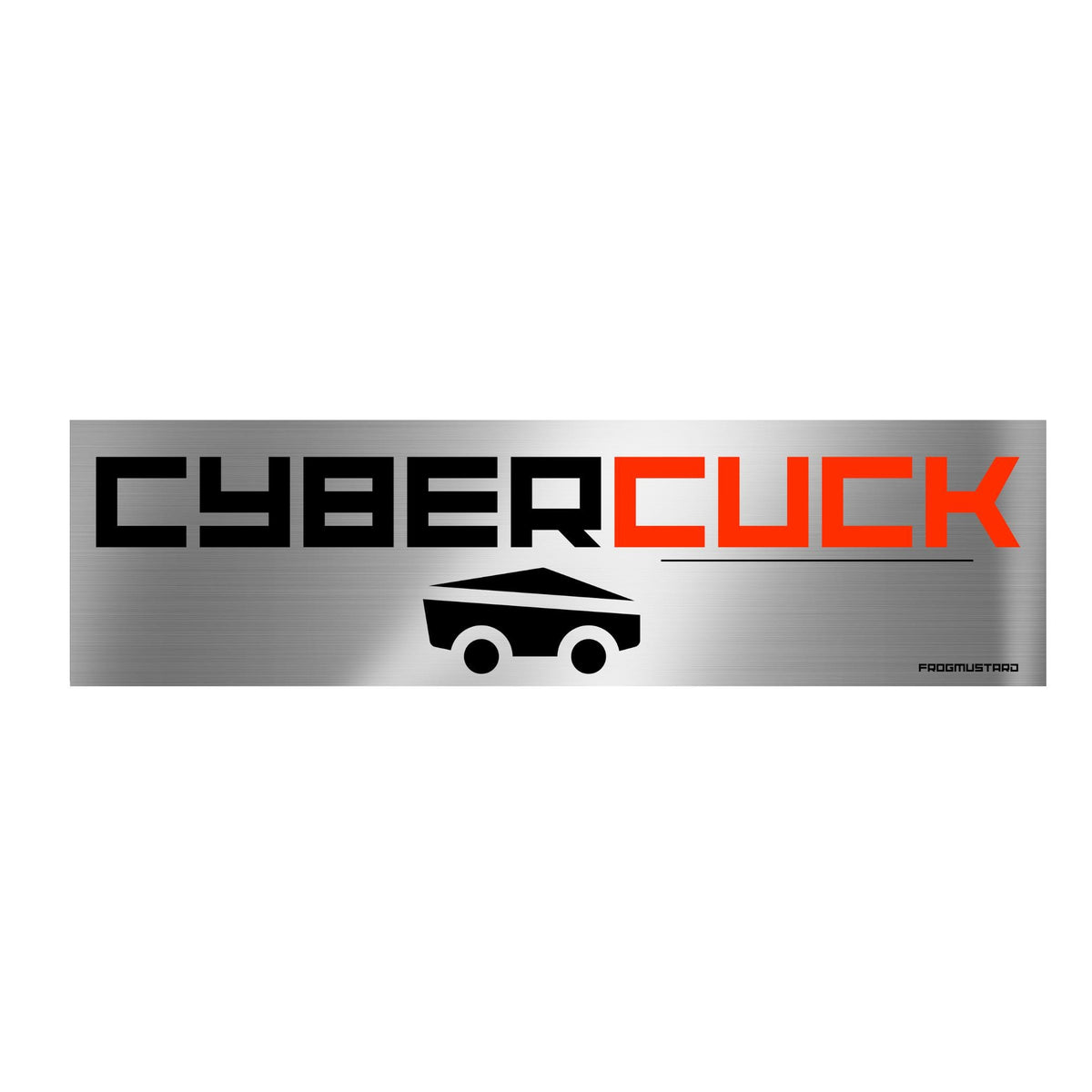 Funny Cybertruck Sticker | "Cybercuck" Vinyl Decal – Frog Mustard Stickers